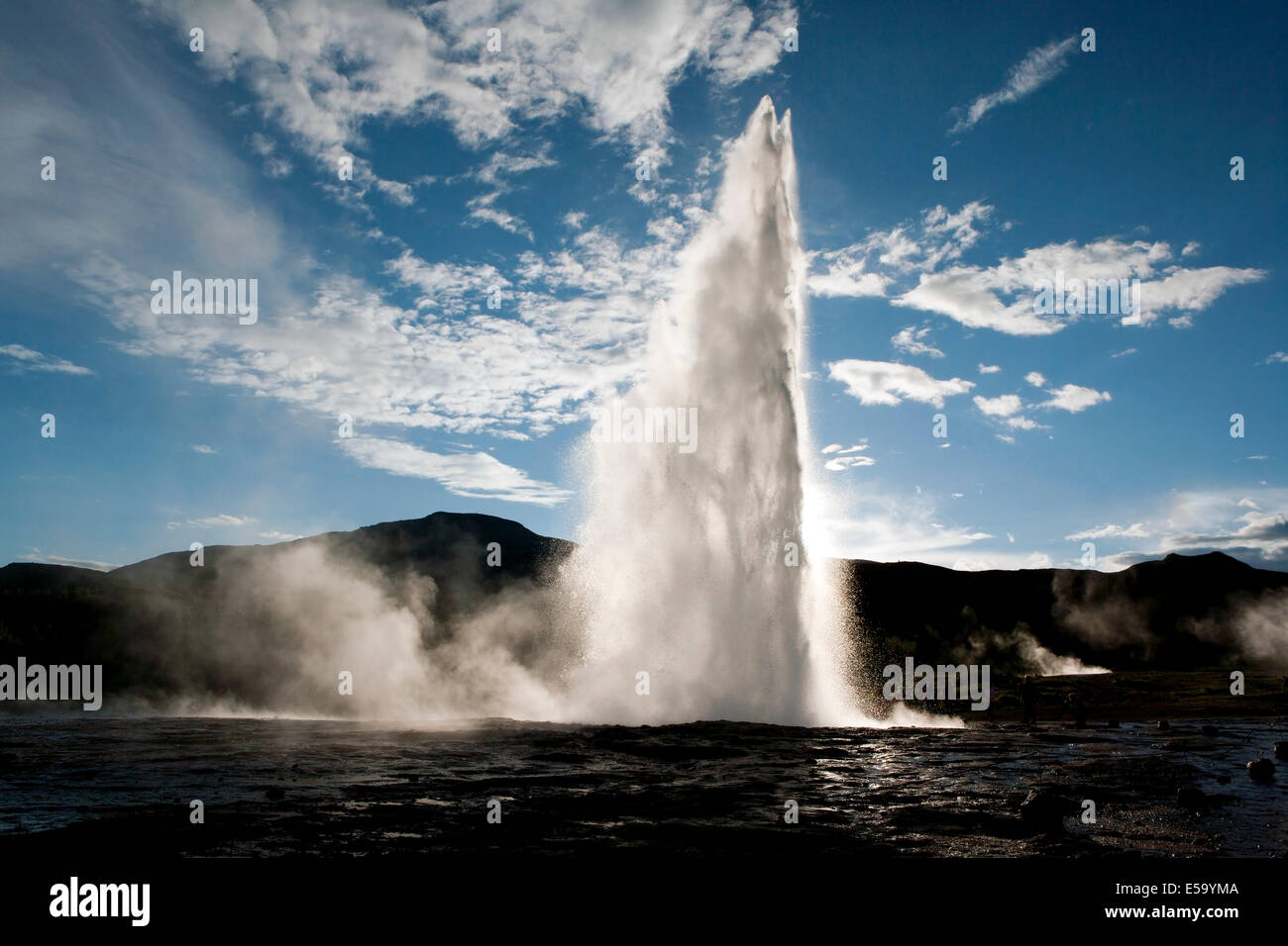 Strokkur Geysir - Golden Circle - Southwestern Iceland Stock Photo - Alamy