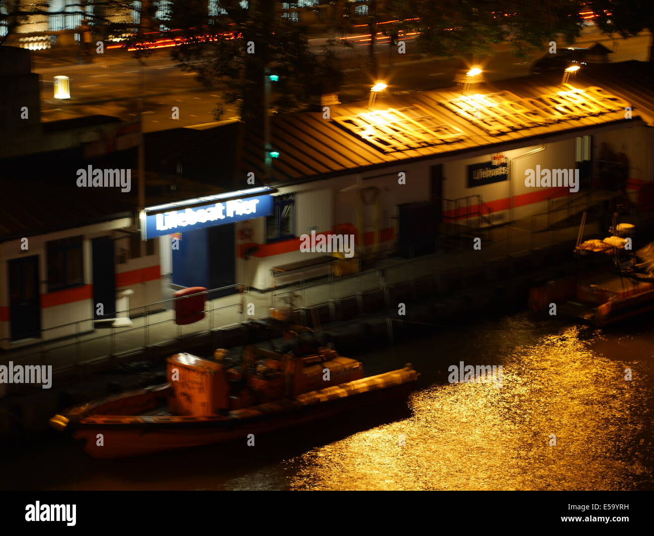 RNLI River Thames Waterloo Bridge London UK RNLI Lifeboat Pier Waterloo ...