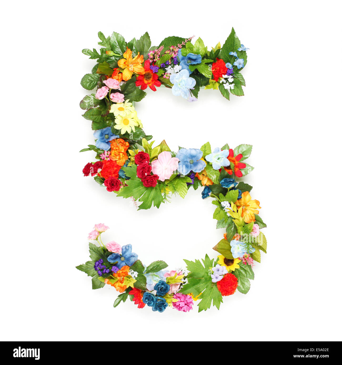 Set letters numbers made Cut Out Stock Images & Pictures - Alamy