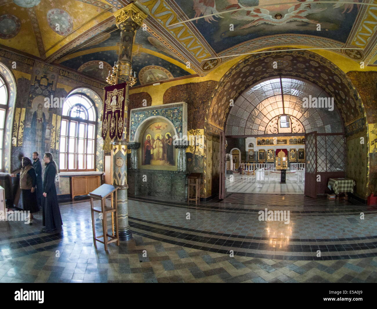 July 17, 2014 - Interior of Refectory Church and Refectory in Kievo ...