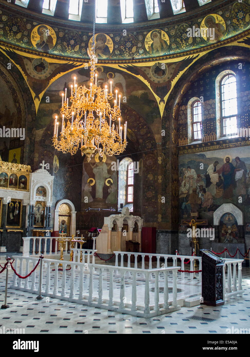 July 17, 2014 - Interior of Refectory Church and Refectory in Kievo ...