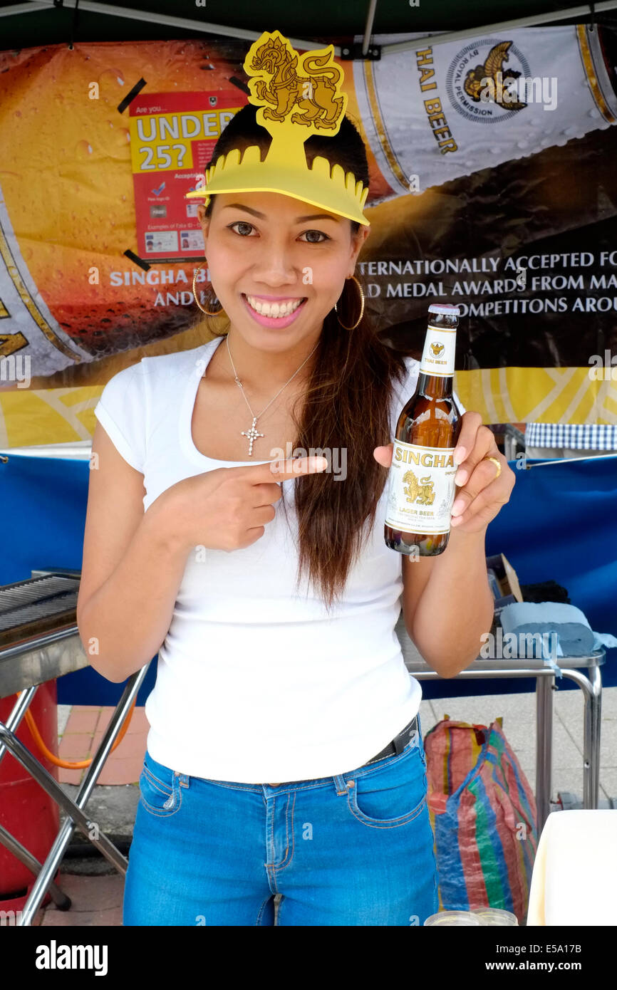 Beer festival england woman hi-res stock photography and images - Alamy