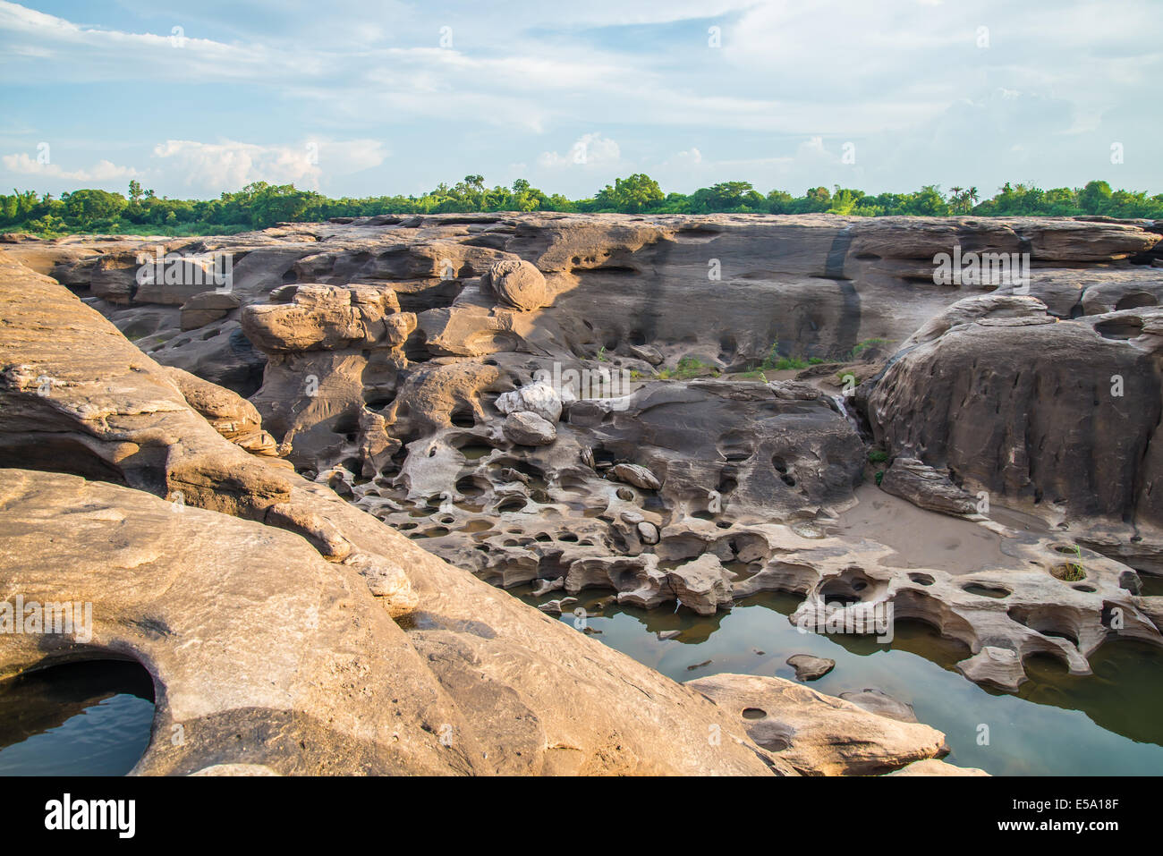 3000 bok ,Sam pan bok, Ubon-ratchathani, Grand Canyon of Thailand Stock ...