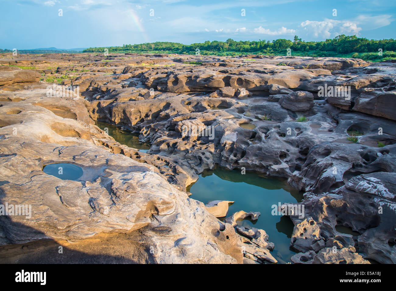 3000 bok ,Sam pan bok, Ubon-ratchathani, Grand Canyon of Thailand Stock ...