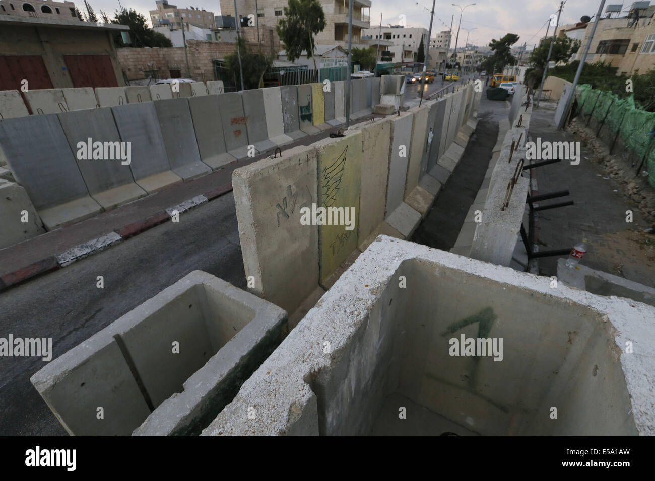 Bethlehem, West Bank. 24th July, 2014. Jerusalem; checkpoint; gaza ...