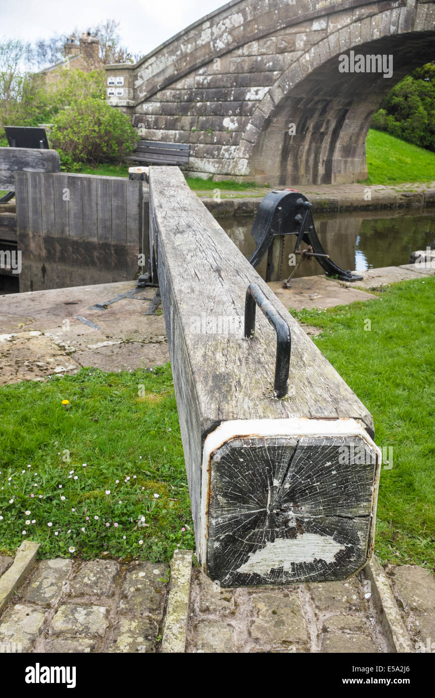 Top lock on Glasson branch of Lancaster Canal Stock Photo - Alamy