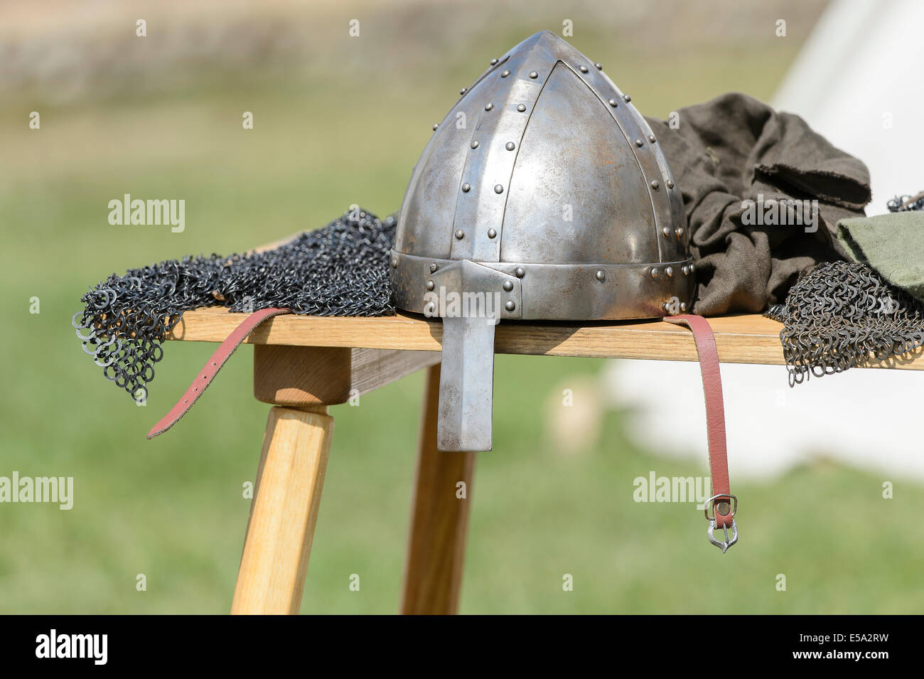 A re-enactment from a Saxon scene (1020AD) by the Sussex based re ...
