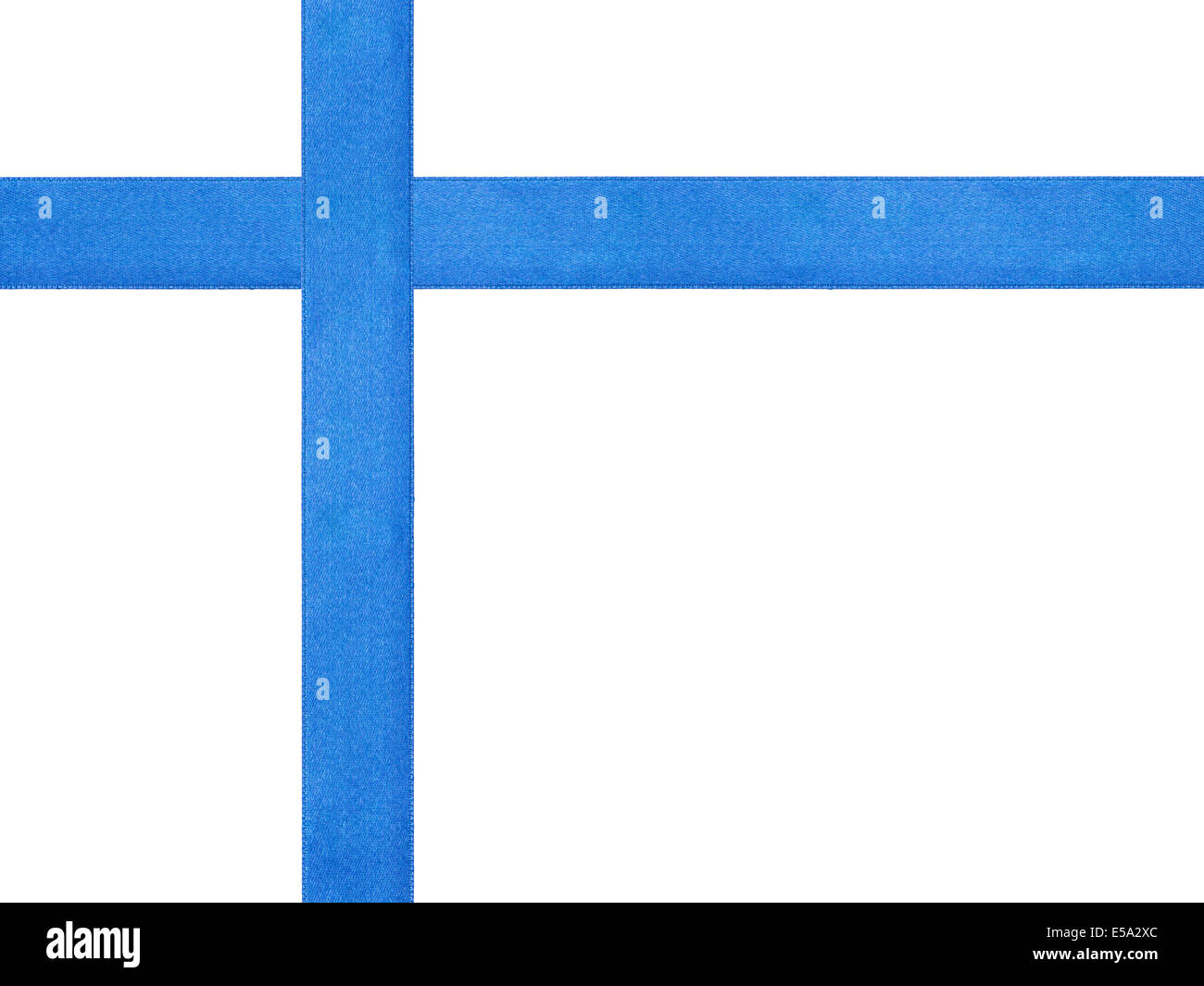 blue ribbon cross template isolated, just put bow on it Stock Photo - Alamy