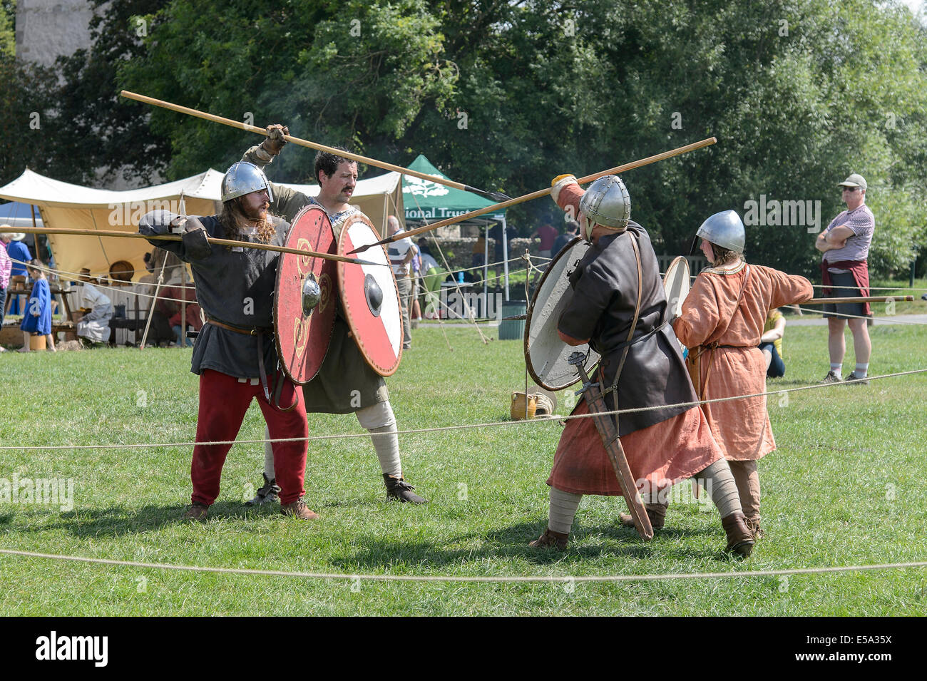A re-enactment from a Saxon scene (1020AD) by the Sussex based re ...