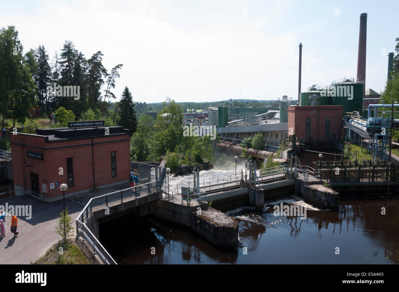 View of paper factory in Kyöskoski Finland Stock Photo - Alamy