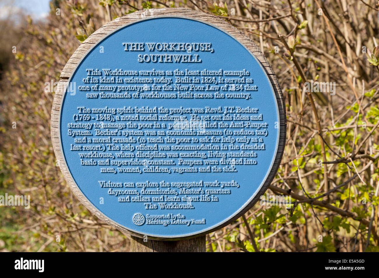Southwell blue plaques hi-res stock photography and images - Alamy