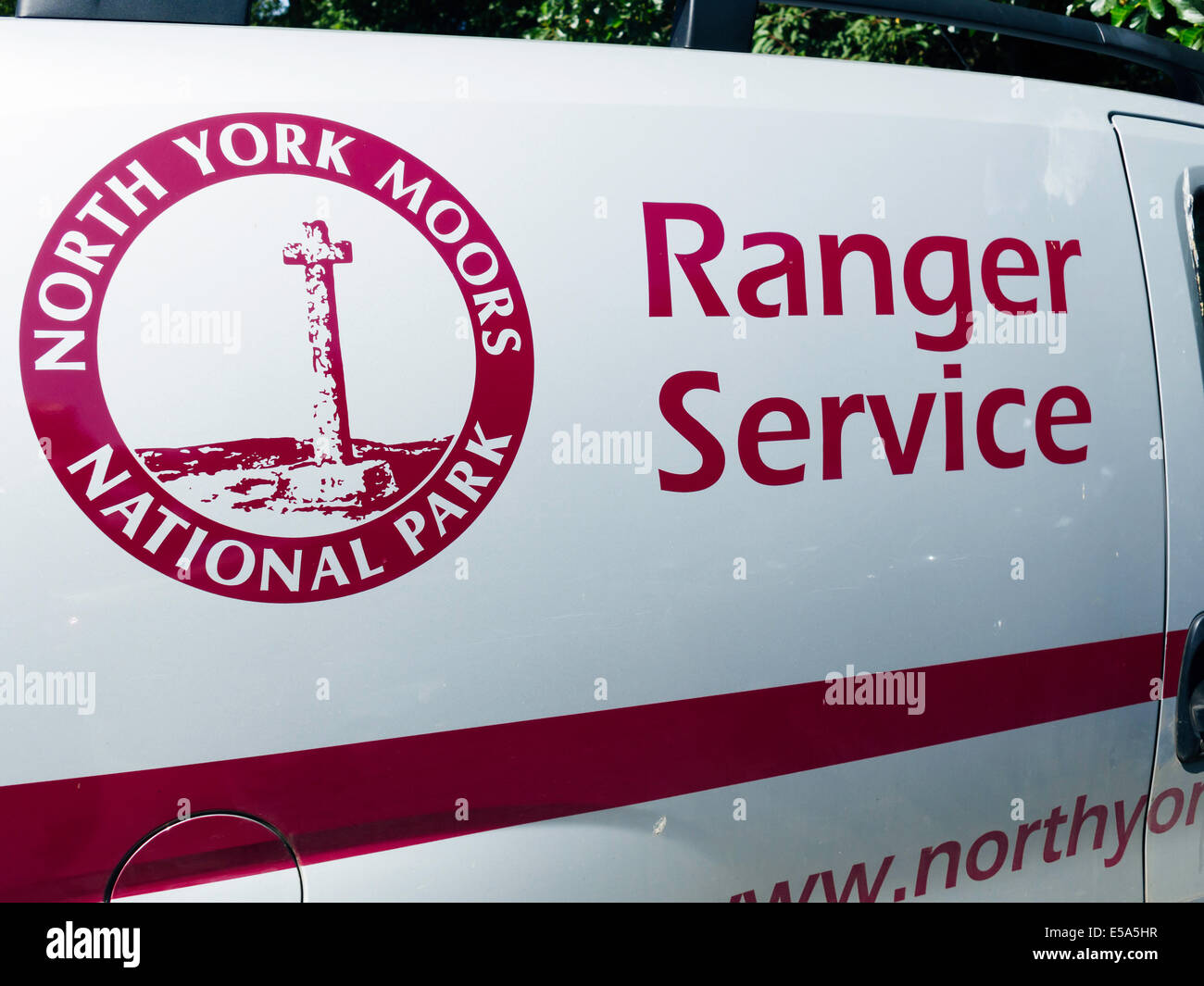 Van detail showing the North York Moors National Park Ranger Service ...