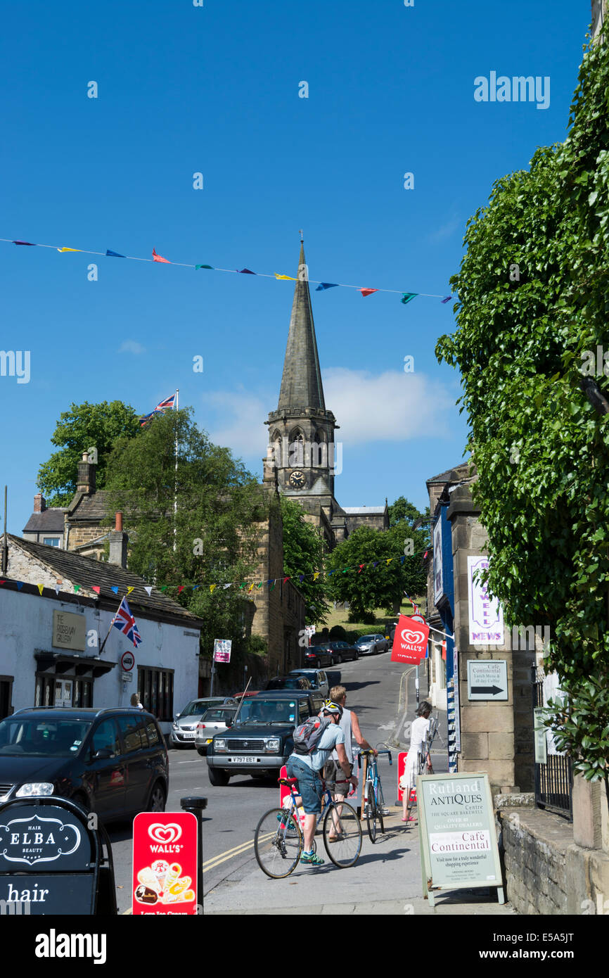 Bakewell historic market town in the Peak District Derbyshire England ...