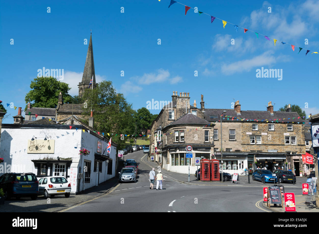 Bakewell historic market town in the Peak District Derbyshire England ...