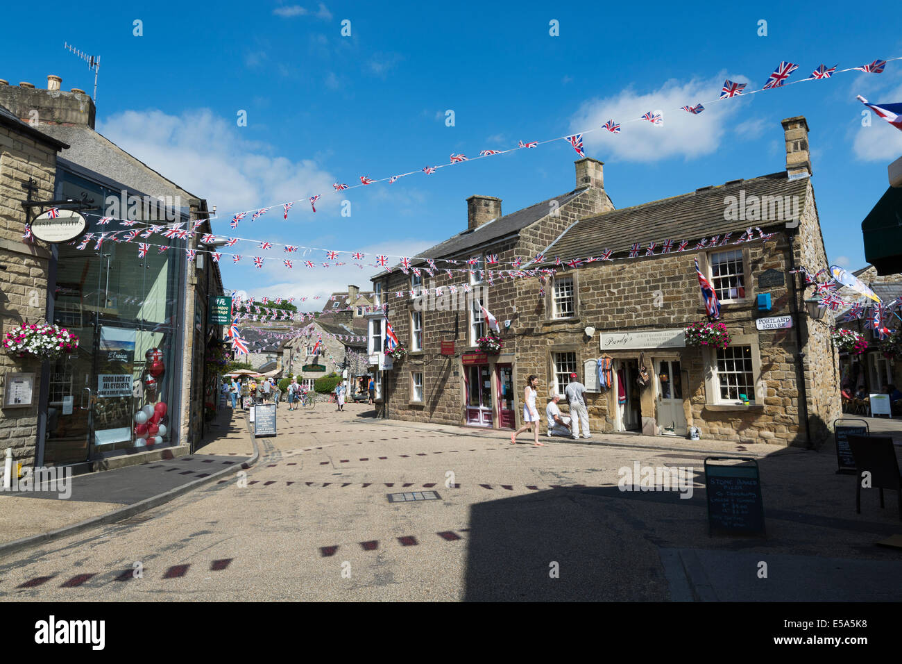 Bakewell historic market town in the Peak District Derbyshire England ...