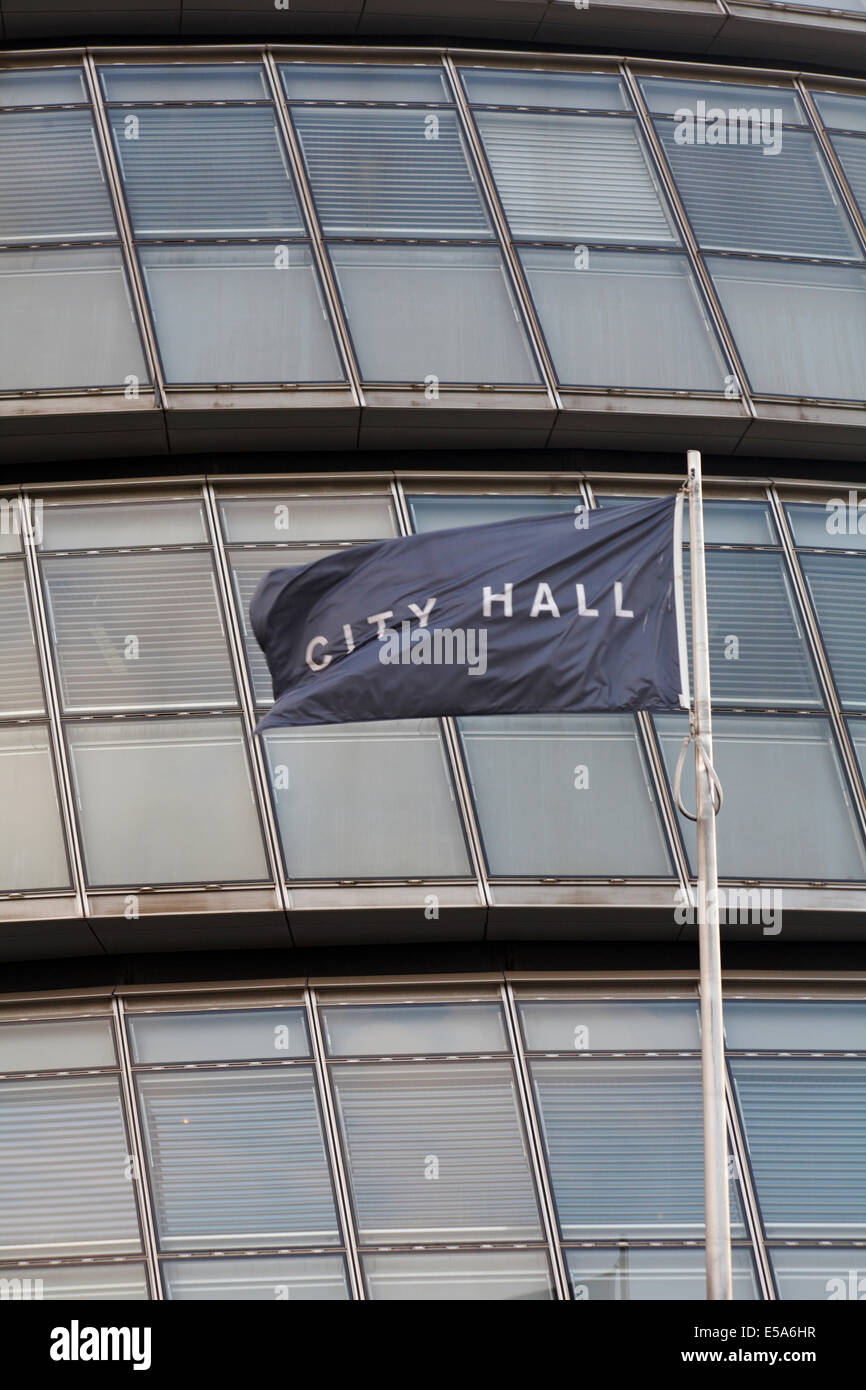 City hall flag hi-res stock photography and images - Alamy