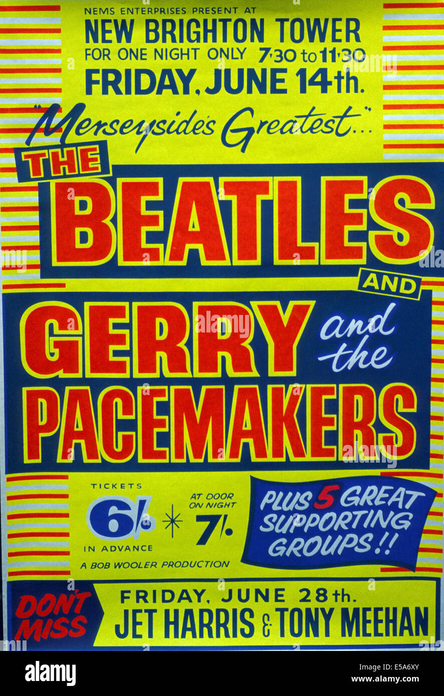 60s music poster hi-res stock photography and images - Alamy