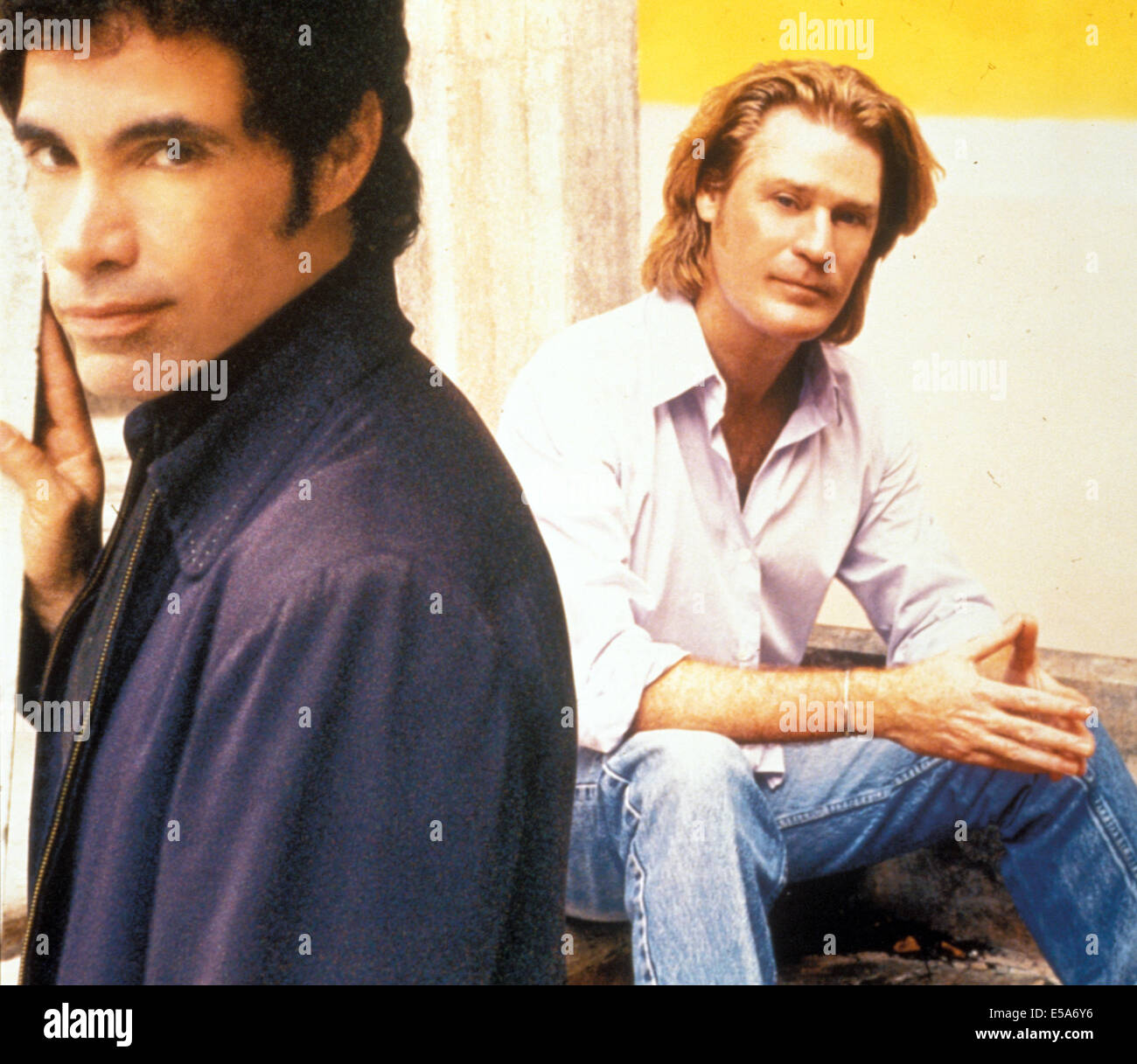 HALL AND OATES Promotional photo of US duo with Daryl Hall at right and ...
