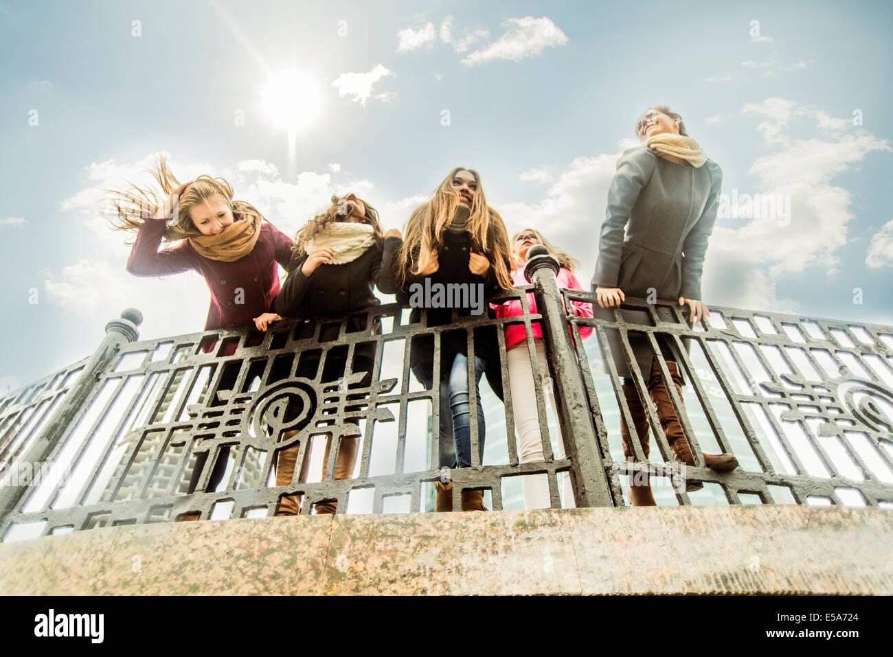 Leaning Over Railing High Resolution Stock Photography and Images - Alamy
