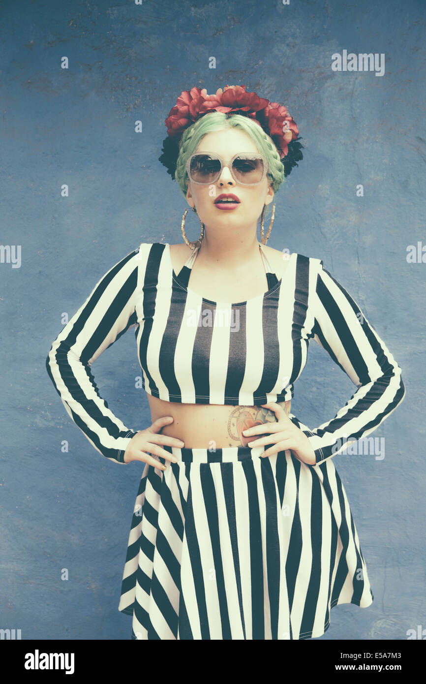 Striped outfit hi-res stock photography and images - Alamy