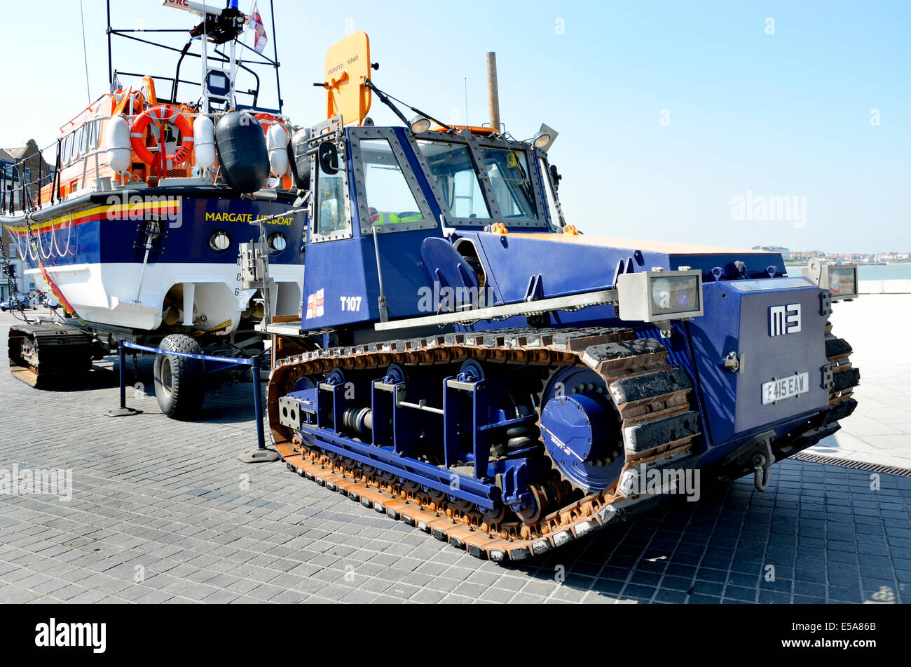 Margate, Kent, England, UK. Talus MB-H tractor for launching RNLI ...