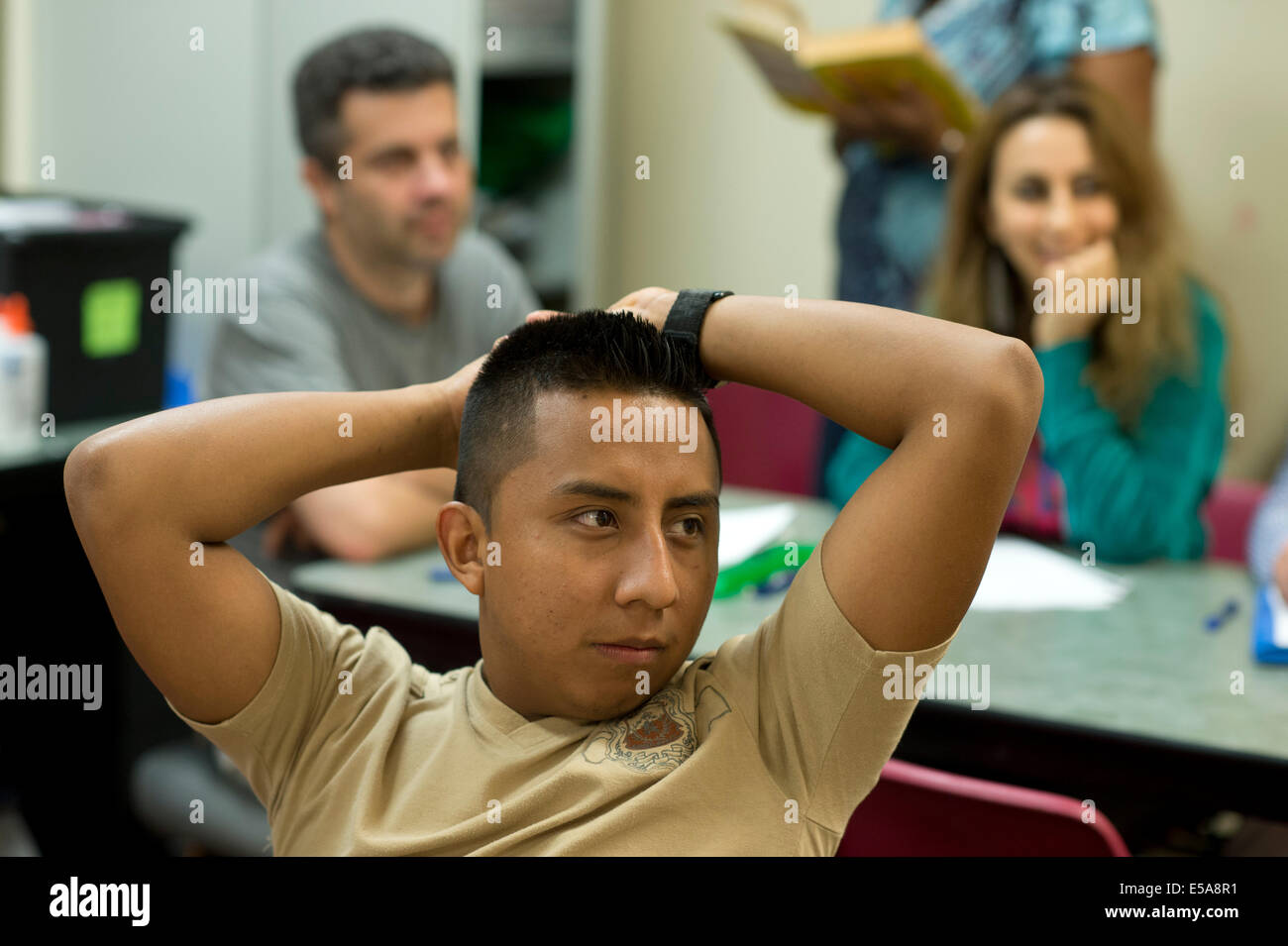 Adult students class esl hi-res stock photography and images - Alamy