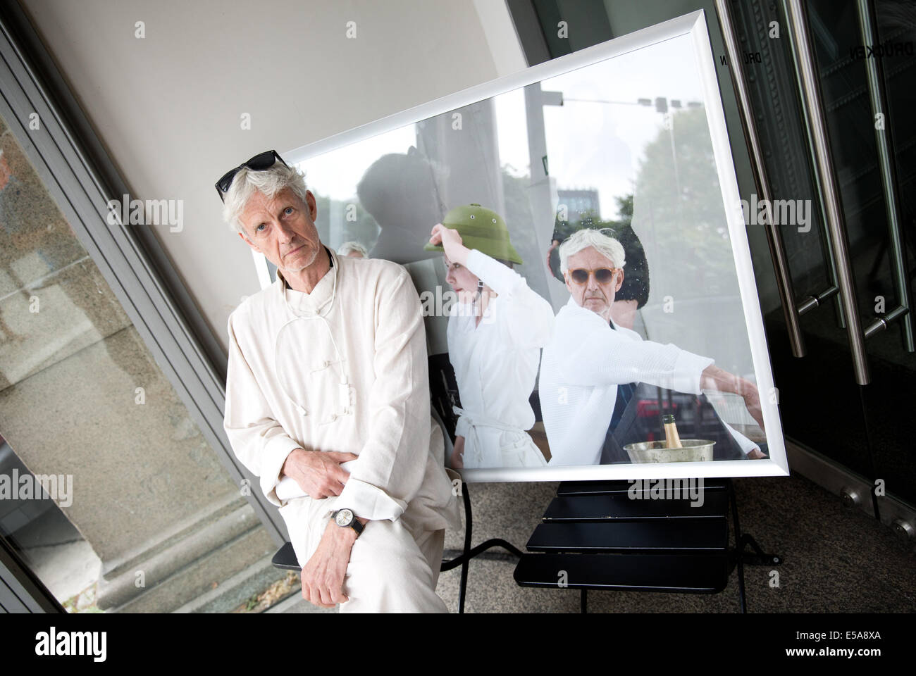 Berlin, Germany. 25th July, 2014. Actor Mathieu Carriere poses for the ...
