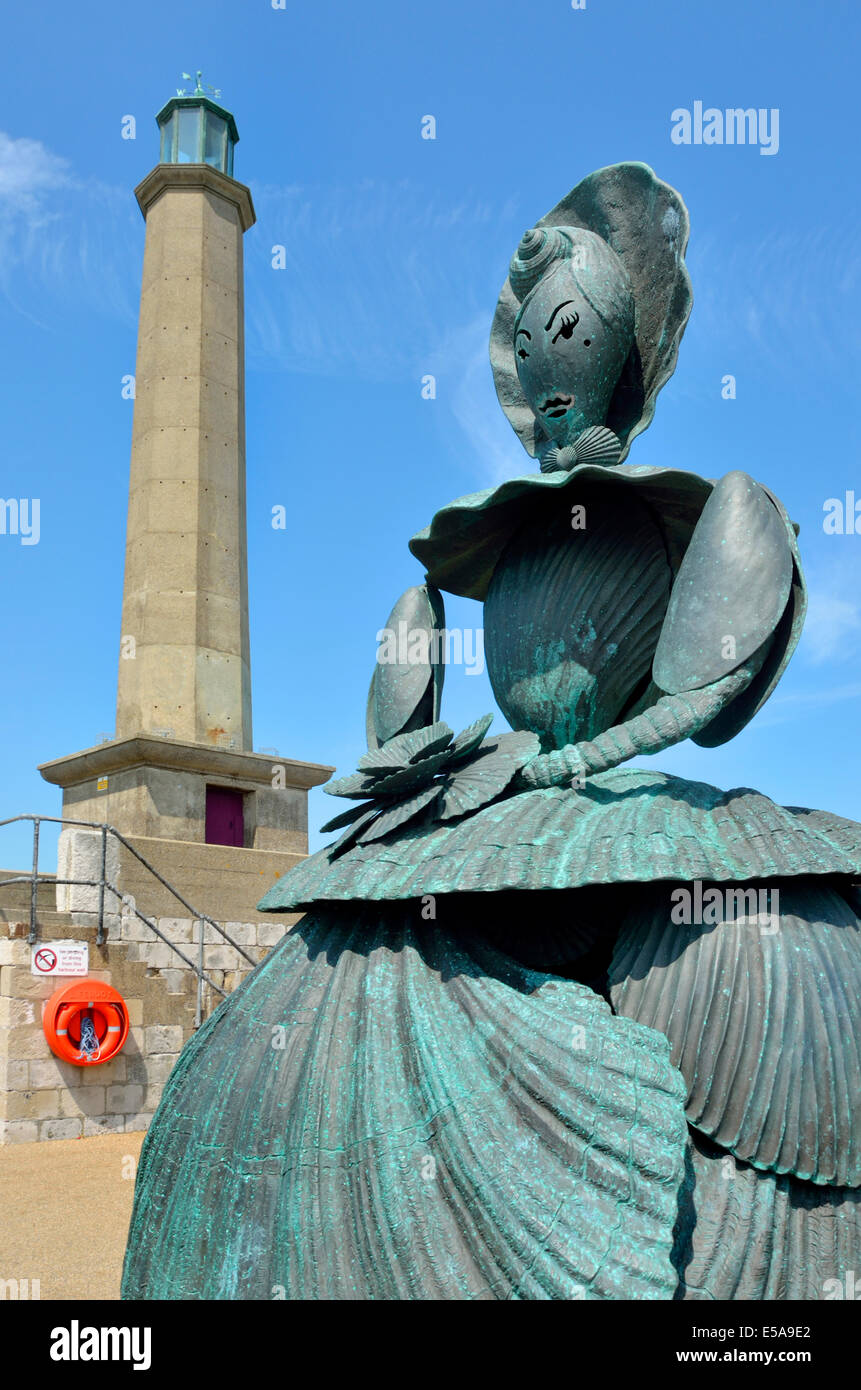 Margate, Kent, England, UK. Mrs Booth, the Shell Lady of Margate (Ann ...