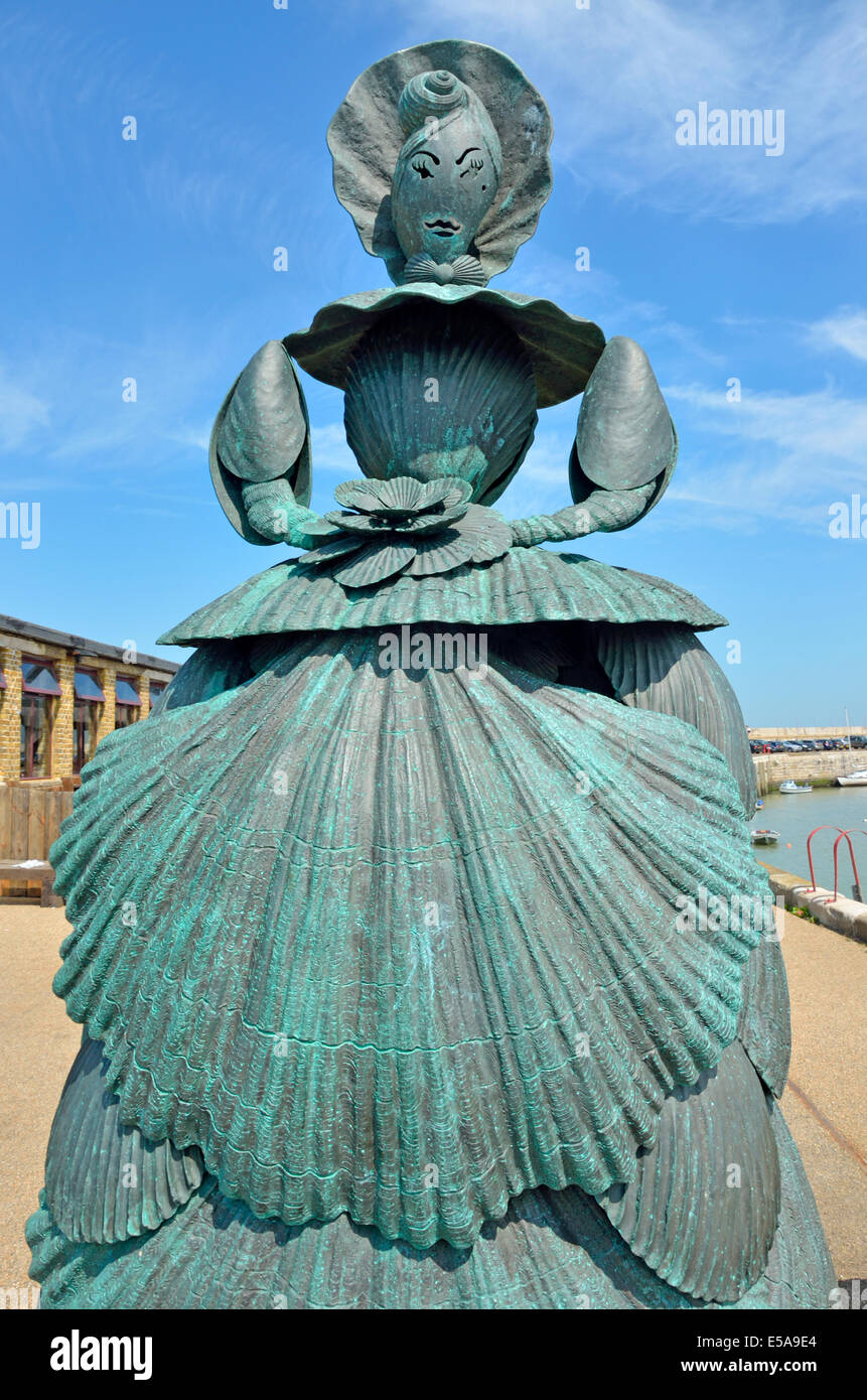 Margate, Kent, England, UK. Mrs Booth, the Shell Lady of Margate (Ann ...