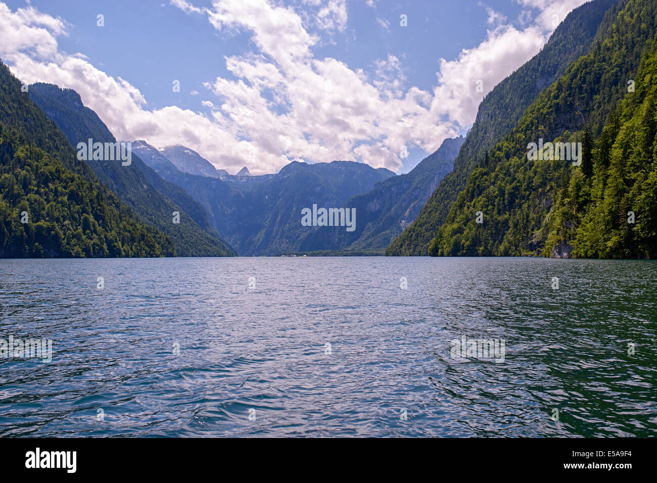 Konigssee lake with konigssee town hi-res stock photography and images ...