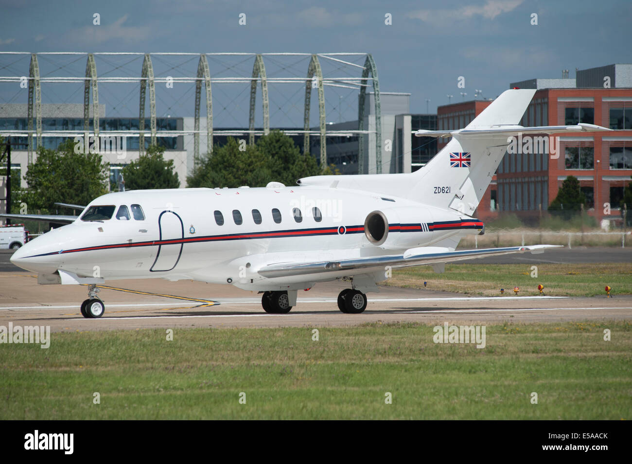 RAF BAE HS-125 CC3, Farnborough International Airshow 2014 Stock Photo ...