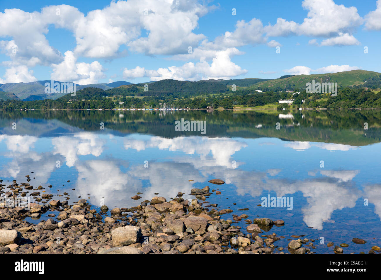 Beautiful Lake District scene Cumbria England UK Ullswater with ...