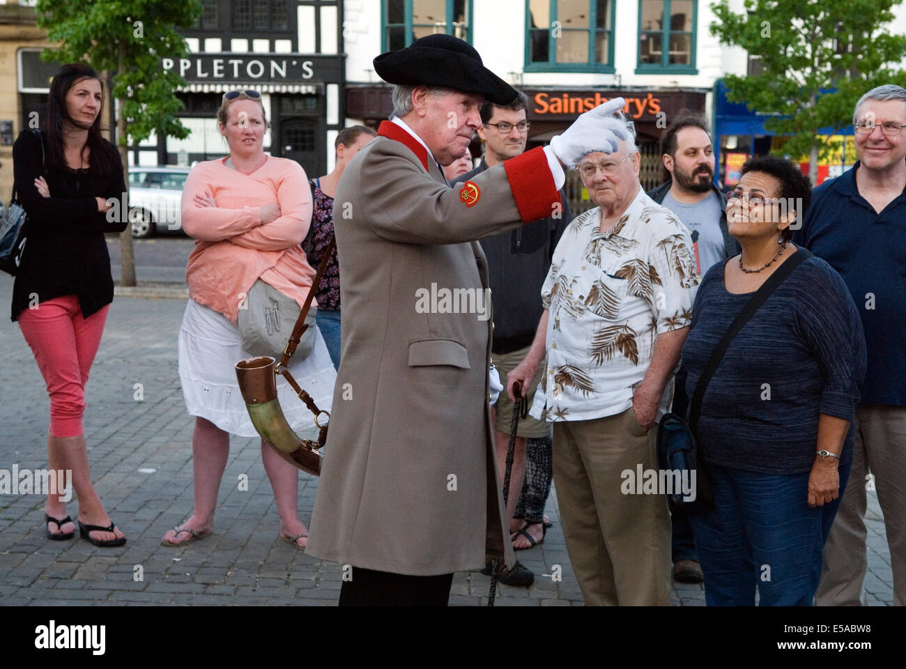 Ripon Hornblower George Pickles Setting the Watch, sounds the ancient ...