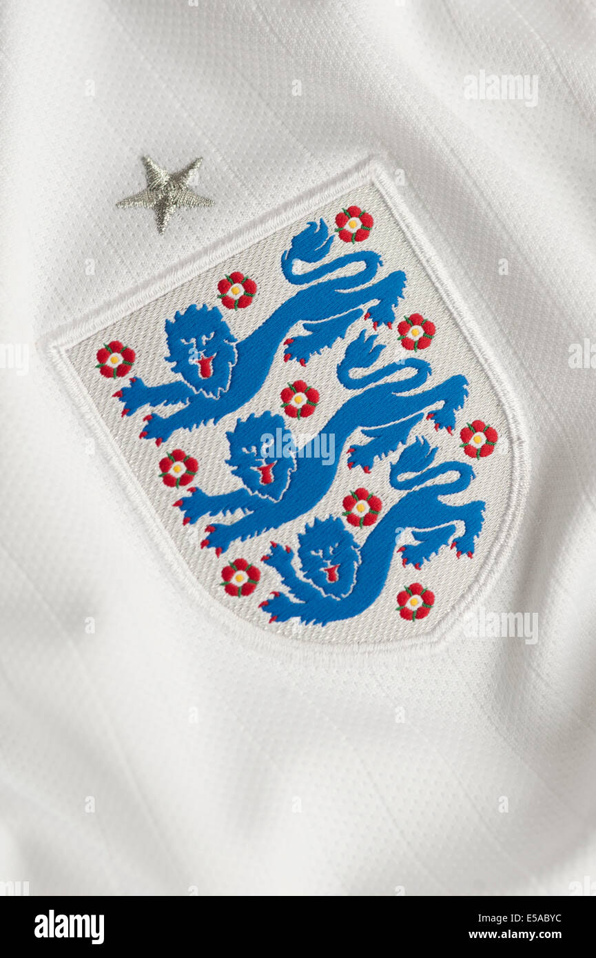 England Football Badge Close Up Stock Photos & England Football Badge ...