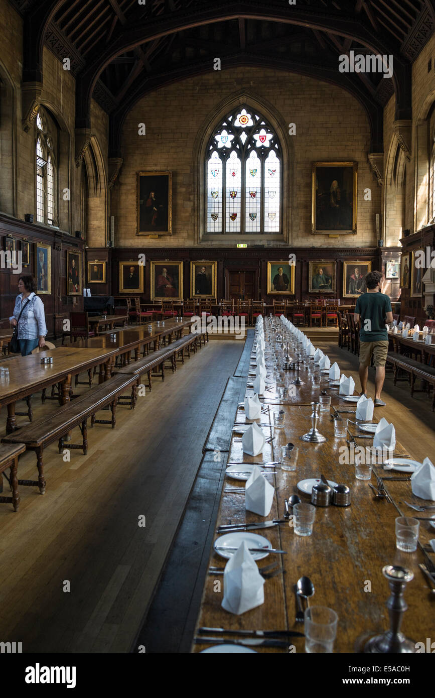 Oxford college dining hall hi-res stock photography and images - Alamy