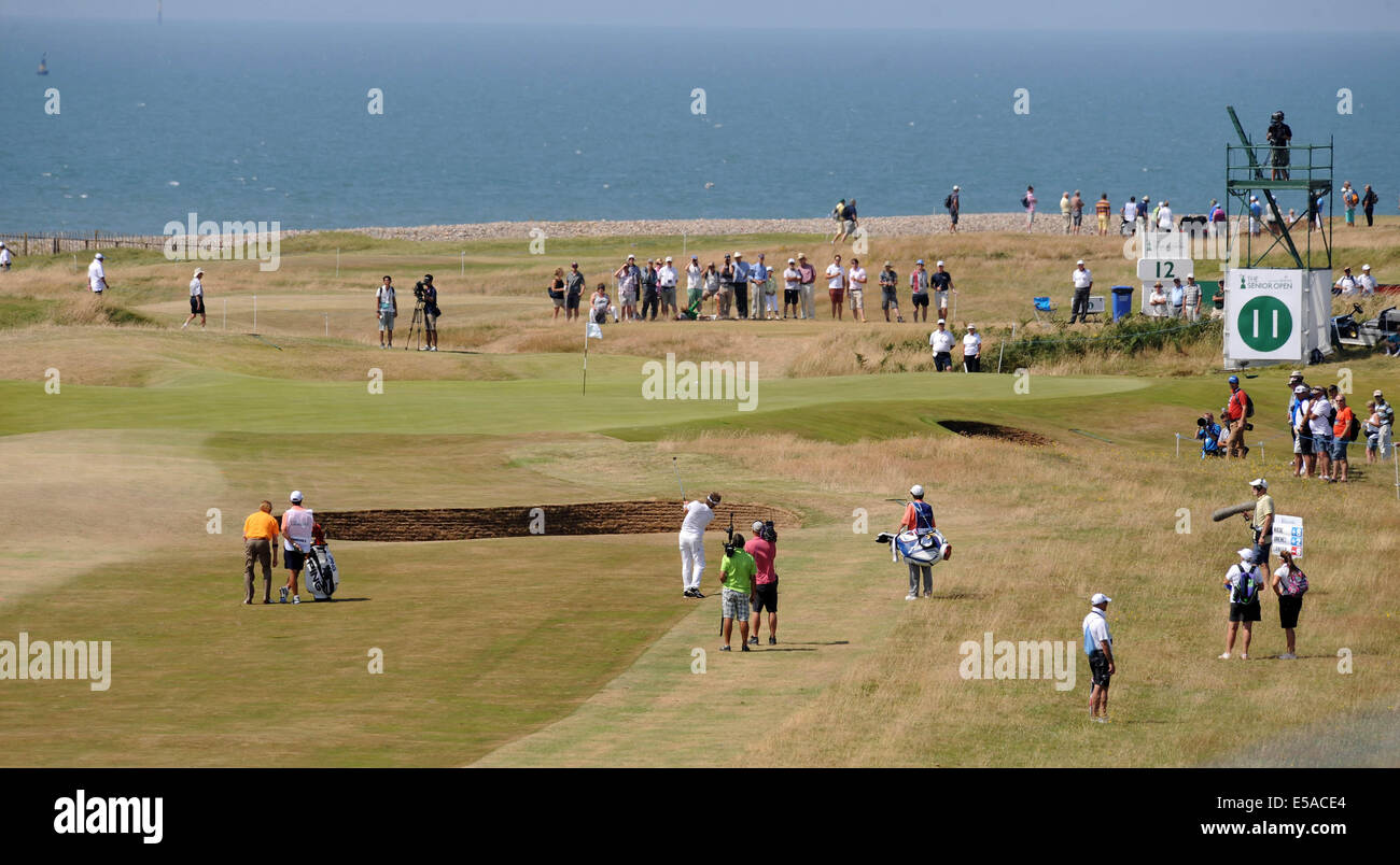 Porthcawl, Wales, UK. 25th July, 2014. Leader Bernhard Langer of ...
