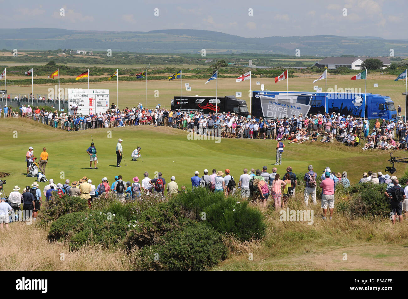 Porthcawl, Wales, UK. 25th July, 2014. Leader Bernhard Langer of ...