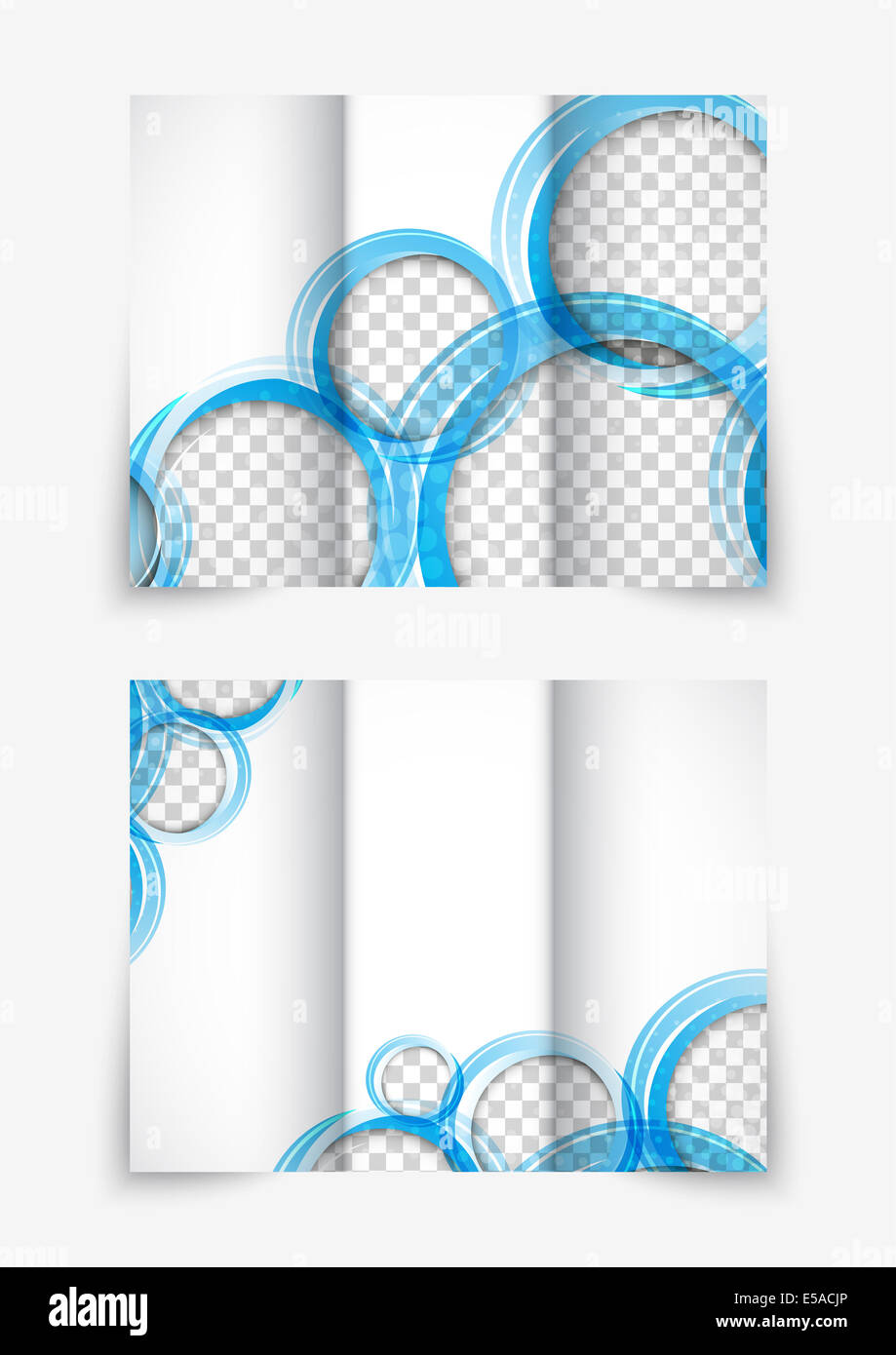 Blue brochure booklet cover Cut Out Stock Images & Pictures - Alamy