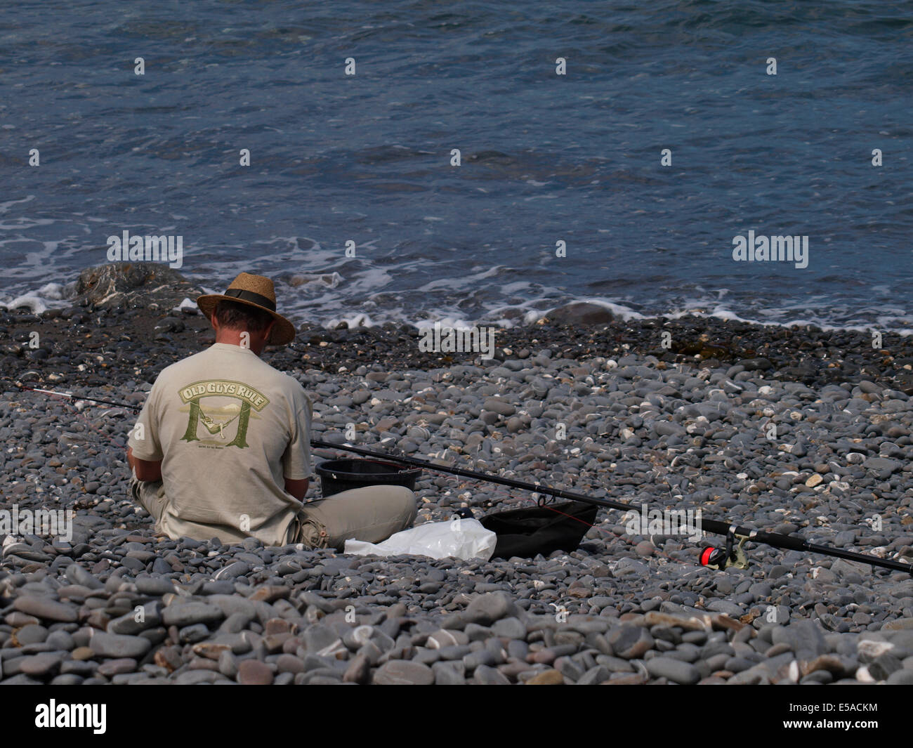 Middle aged man at the beach hi-res stock photography and images - Alamy
