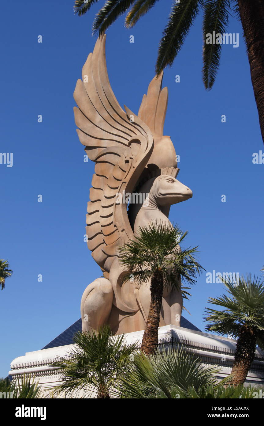 Statue at Luxor hotel in Las Vegas Stock Photo - Alamy
