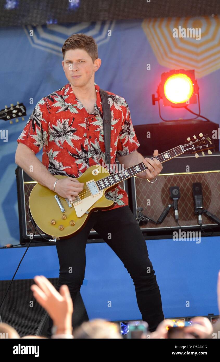 New York, NY, USA. 25th July, 2014. Kings of Leon, Matthew Followill on ...