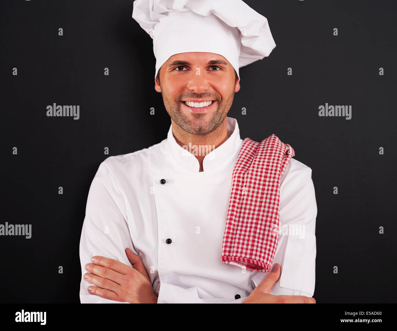 Portrait of handsome cooking chef, Debica, Poland Stock Photo - Alamy