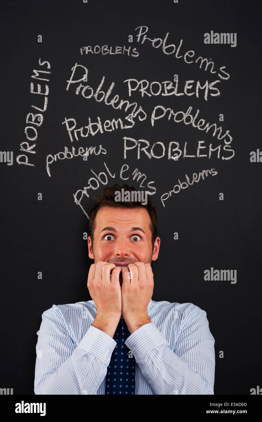 Serious problems at work, Debica, Poland Stock Photo - Alamy