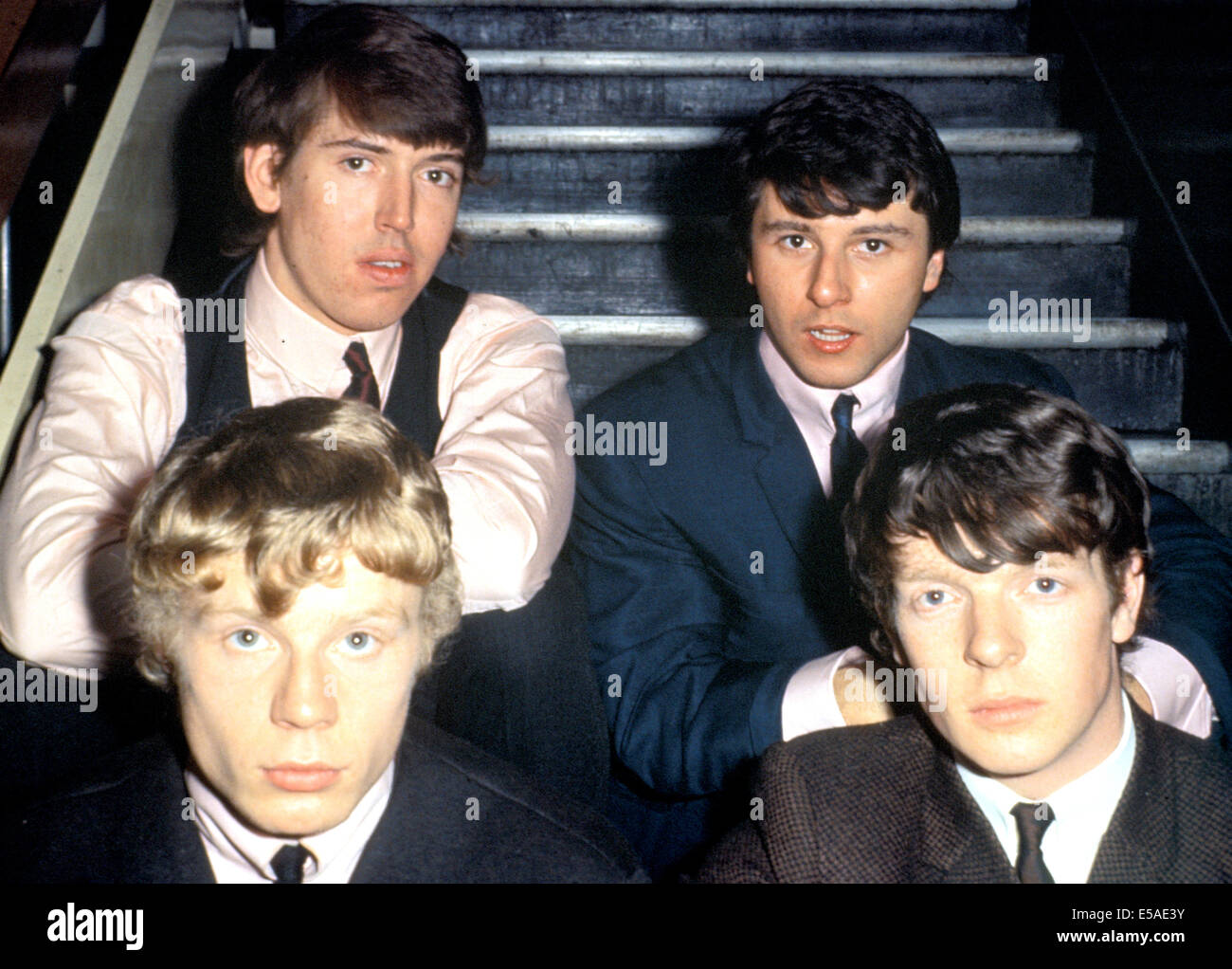 THE FOUR PENNIES UK pop group in 1964. Clockwise from top left: Fritz ...