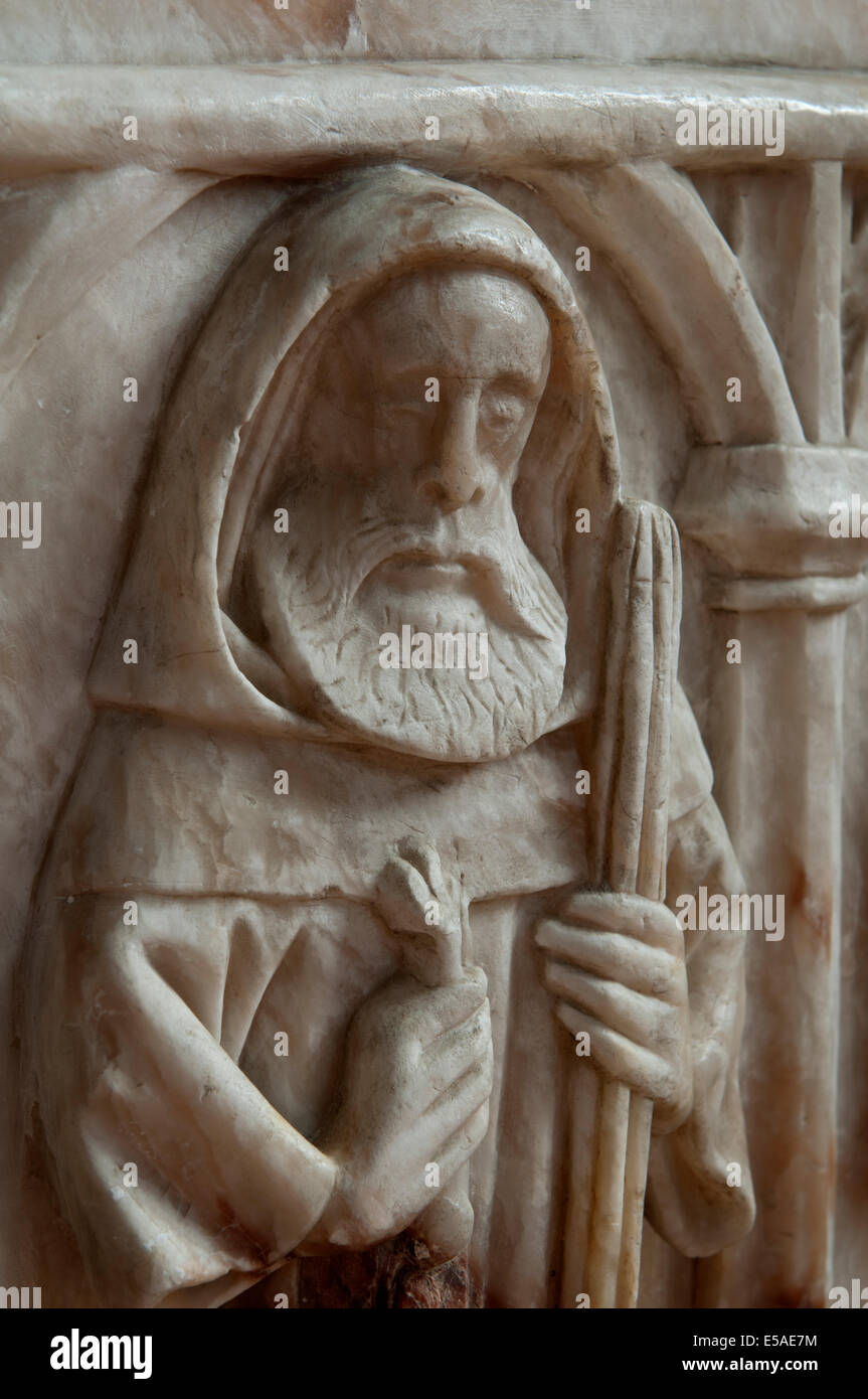 John Anne tomb detail, St. Mary`s Church, North Aston, Oxfordshire ...