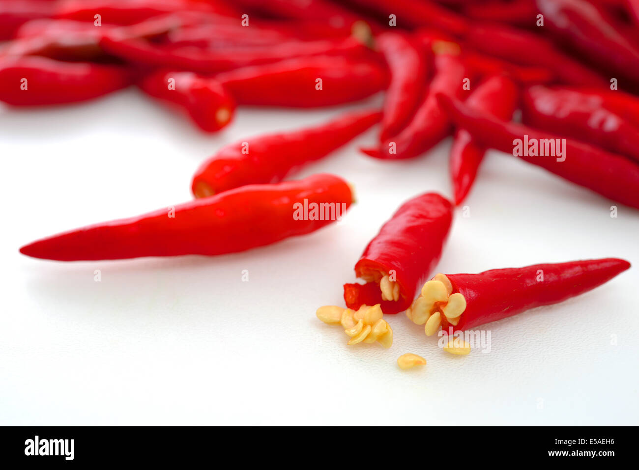 Red chilli peppers Stock Photo - Alamy