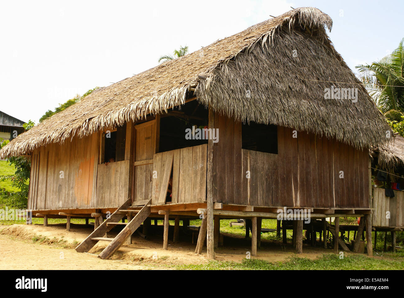 Peru, Peruvian Amazonas landscape. The photo present typical indian ...