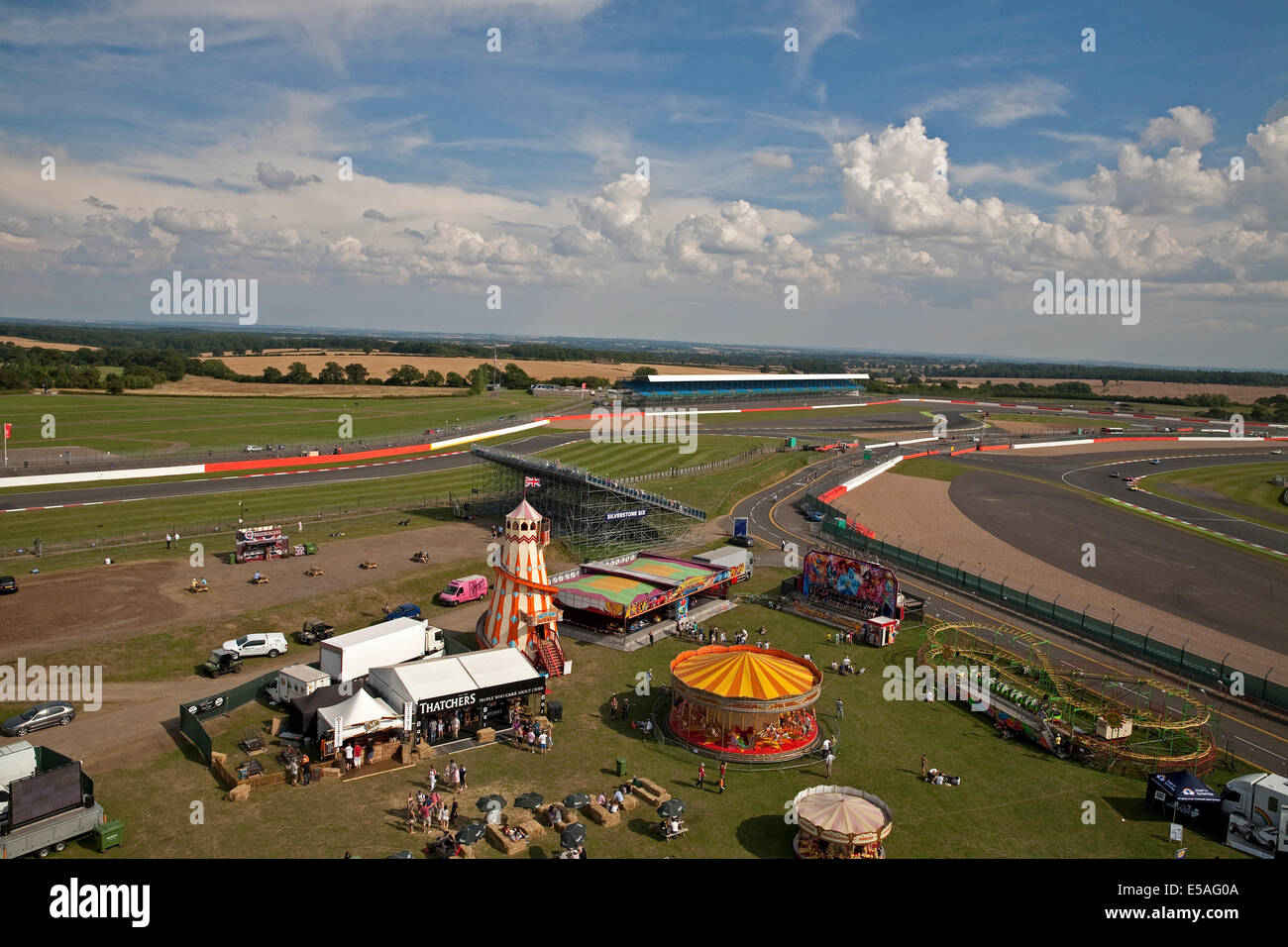 Silverstone track view hi-res stock photography and images - Alamy