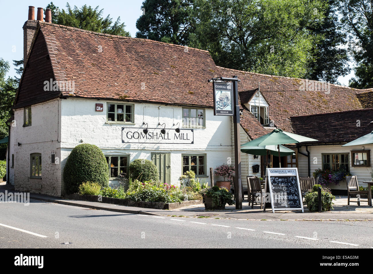 Gomshall Mill Abinger Hammer Surrey UK Stock Photo - Alamy
