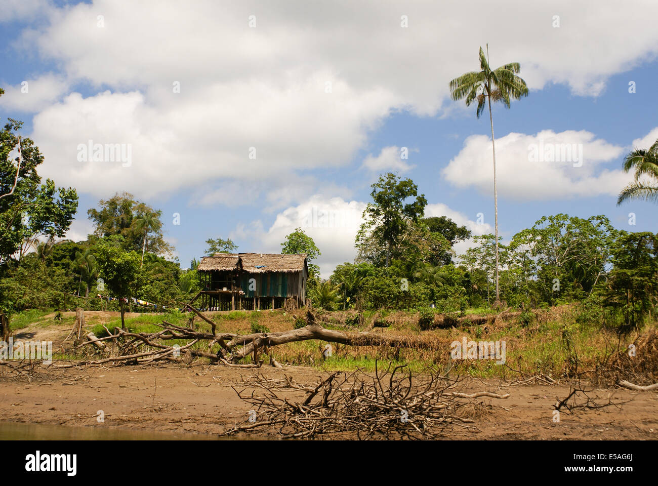 Peru, Peruvian Amazonas landscape. The photo present typical indian ...